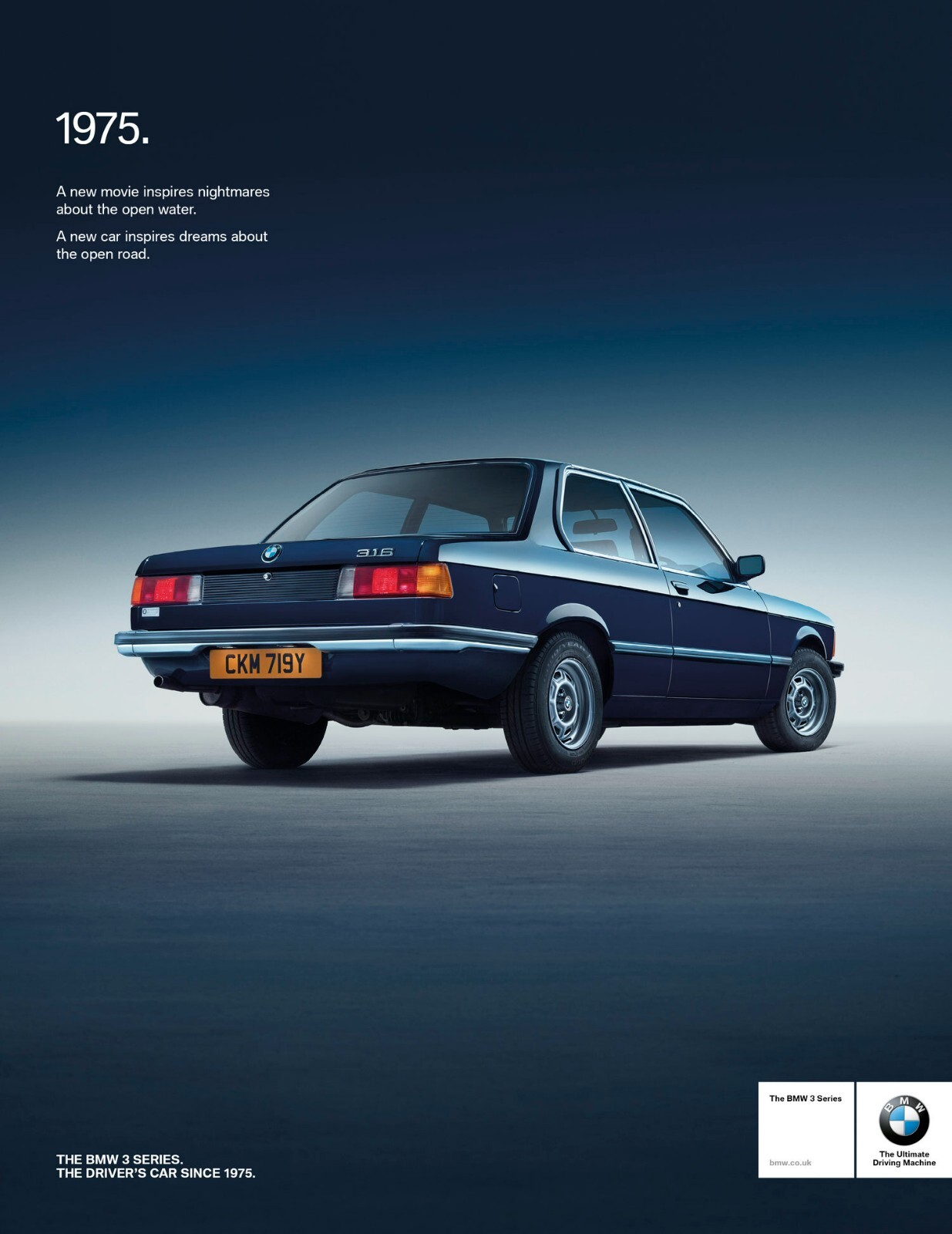 BMW M3 Series 1975 Vintage Ad Poster 12x16 Reprint The Ultimate Driving ...