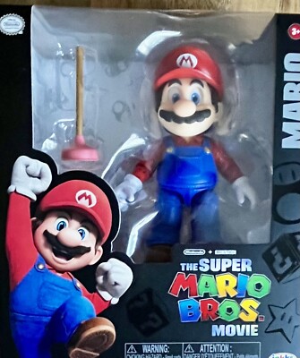 Super Mario Bros. Movie 5 inch Mario Figure with Plunger Accessory | eBay
