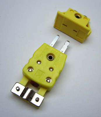 Panel Mount K-type Thermocouple Miniature Socket Strain Relieve Plug ...