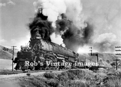 Union Pacific Photo Big Boy Steam Locomotive 4019 Railroad UP train 4-8 ...