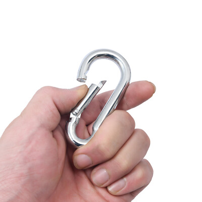 Stainless Steel Spring Snap Hook Carabiner Home Gym Body Building ...