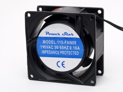 Power Star Fan Axial 115V 3" Inch 80x38mm Metal Case Casing 115 V Volt ...