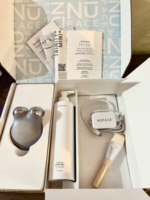 Nuface Mini PLUS Facial Toning Device w/brush and activator. Syncs with ...