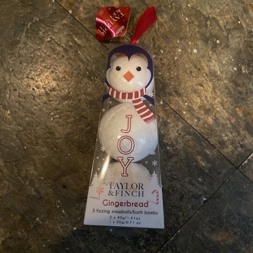 Taylor & Finch Gingerbread 3 Fizzling Snowballs/ Bath Bombs | eBay