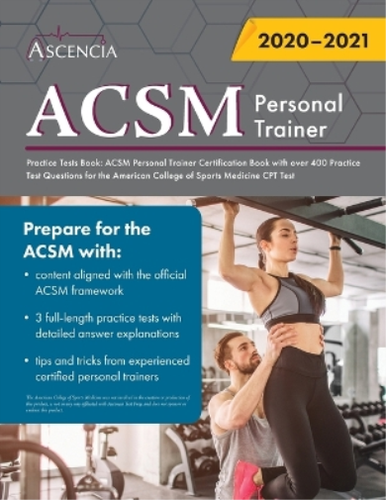 ACSM Personal Trainer Practice Tests Book (Tascabile) 9781635307078 | eBay