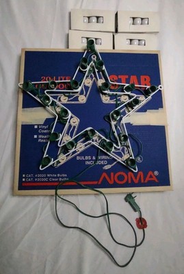 Vintage Christmas 20 Light Noma Star Metal Frame Outdoor Decoration 18 ...