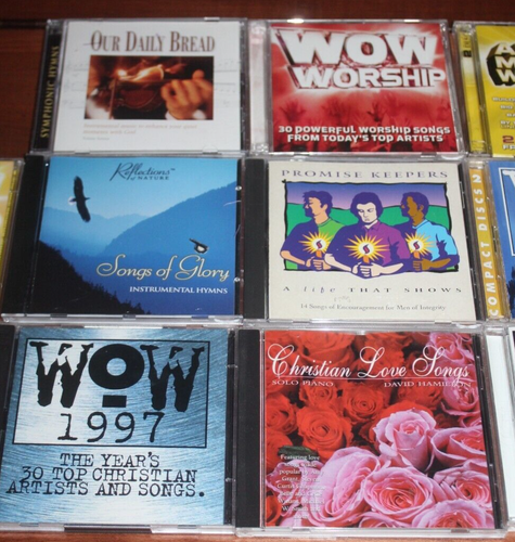 LOT: 10 CONTEMPORARY RELIGIOUS CHRISTIAN CDs- WOW/LOVE SONGS/PROMISE ...