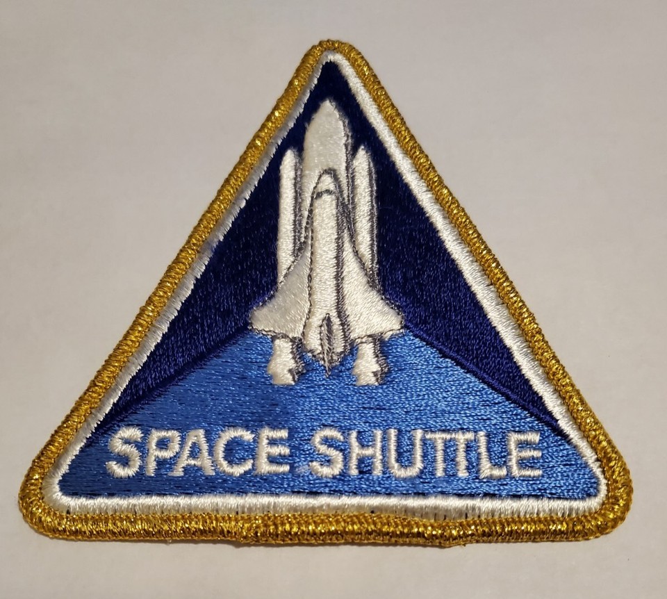 Vtg NASA, Kennedy Space Center 1980 SPACE SHUTTLE 8” Triangle Emblem ...