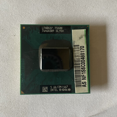 Intel Core 2 Duo CPU 1.66 GHz 2M Cache 667 Mhz T5500 Mobile Processor ...