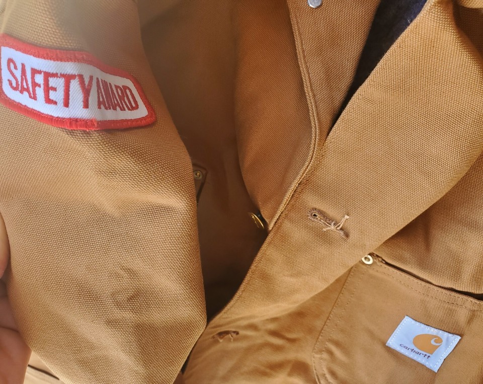 RARE Vtg CARHARTT Deadstock Tag EXETER BLANKET Lined Work Chore Jacket ...