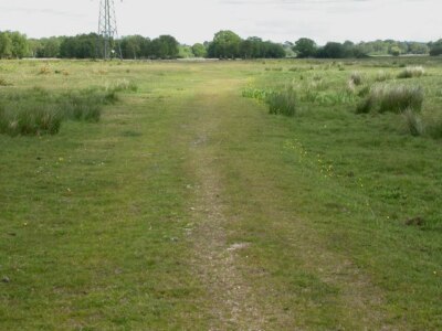 Photo 6x4 Cowards Marsh, track Fairmile/SZ1594 Track leading from the ...