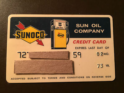Sunoco 1973 Vintage Collectors Credit card - Sun Oil Company | eBay
