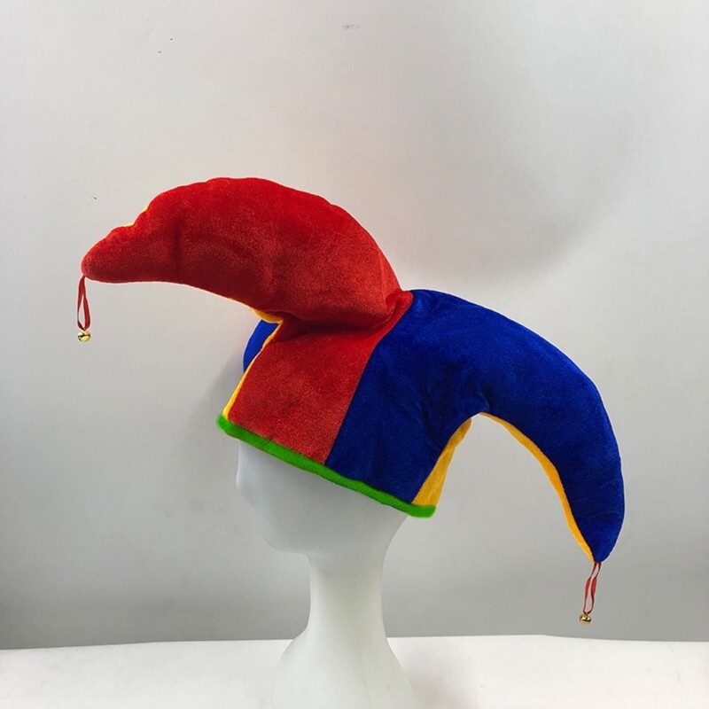 Halloween Costume Jester Hat with Bells for Carnival Themed Halloween ...