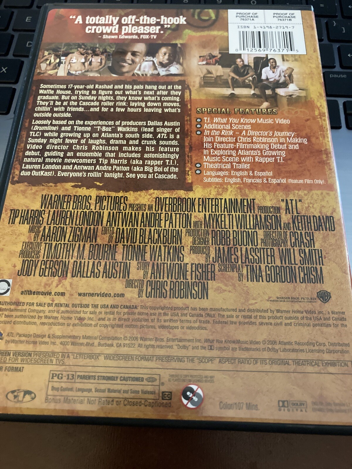 ATL (DVD, 2006, WS) Case, Disc, Pre-Owned {MLB1} | eBay