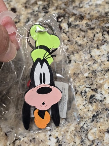 Disney Goofy Head Long Ears Applause Keychain Dog Vintage 90's 4”New | eBay