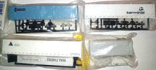 HO Scale Mixed Semi Trailer Lot - Werner, Terminal, Associates Leasing ...