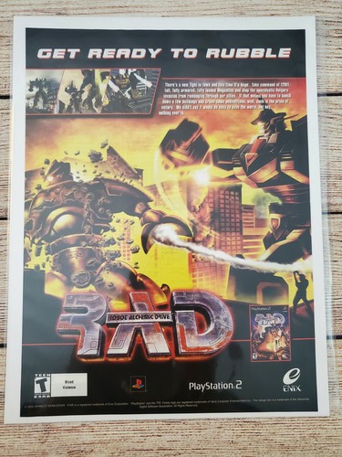 RAD Robot Alchemic Drive PS2 Playstation 2 Game Promo Ad Art Print ...