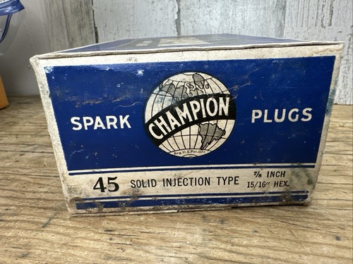 Vintage Champion Spark Plugs EMPTY BOX ONLY Man Cave Advertising | eBay