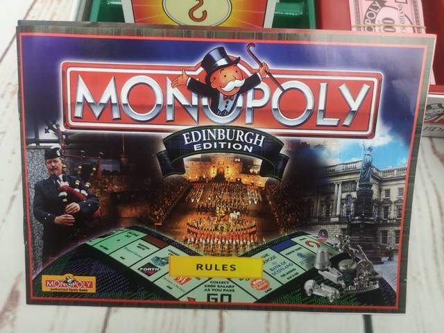 Monopoly Edinburgh Special Edition Board Game Family Winning Moves ...