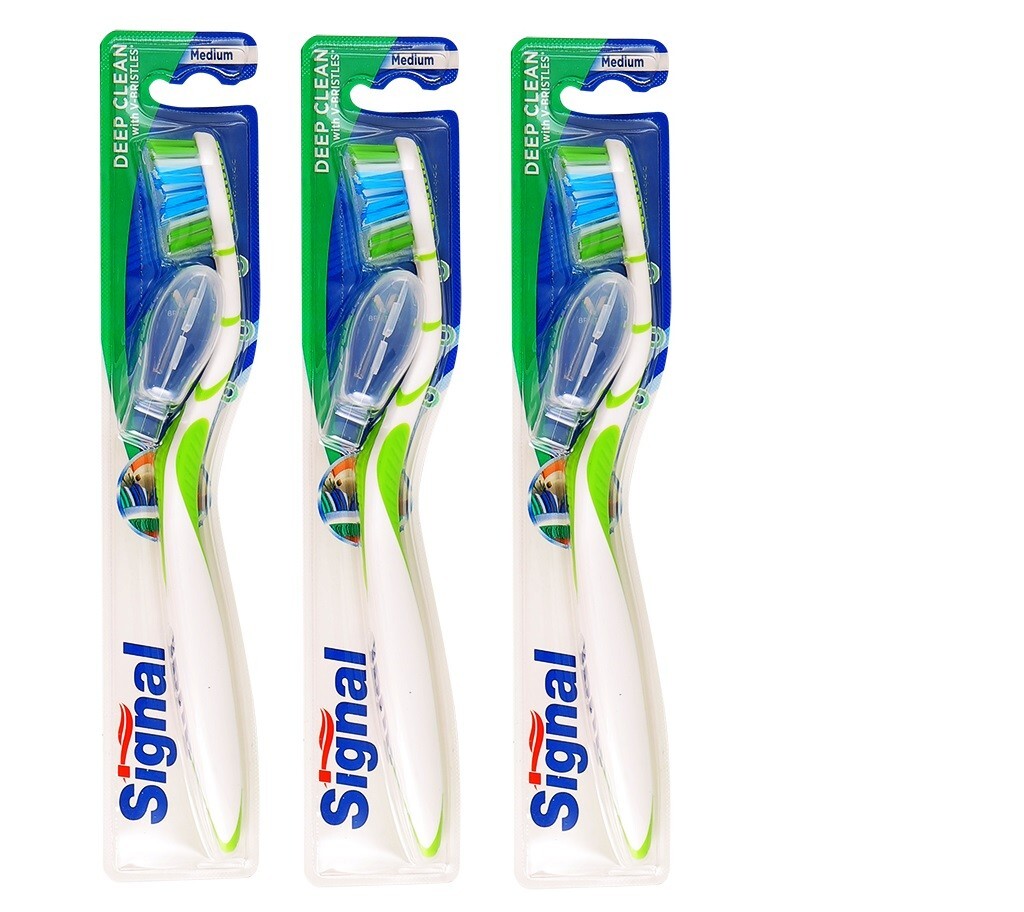 3 Signal Toothbrush Soft Extra Clean Full Head - New | eBay