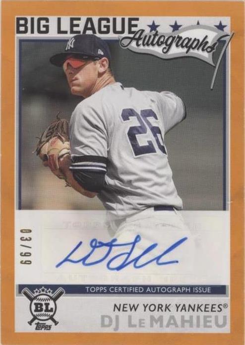 2020 Topps Big League - Big League Autographs D.J. LeMahieu #BLA-DL ...