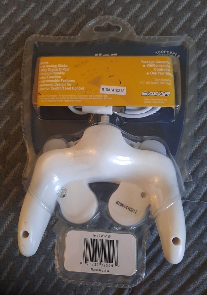 IConcepts Game Fury Nintendo GameCube or Wii Controller Brand New | eBay