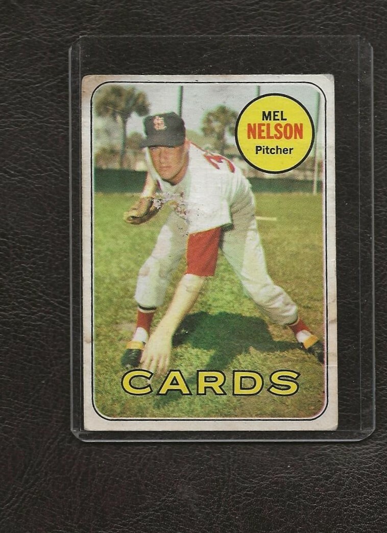 1969 OPC, O-Pee-Chee, #181 Mel Nelson, St. Louis Cardinals, Poor, Tough ...