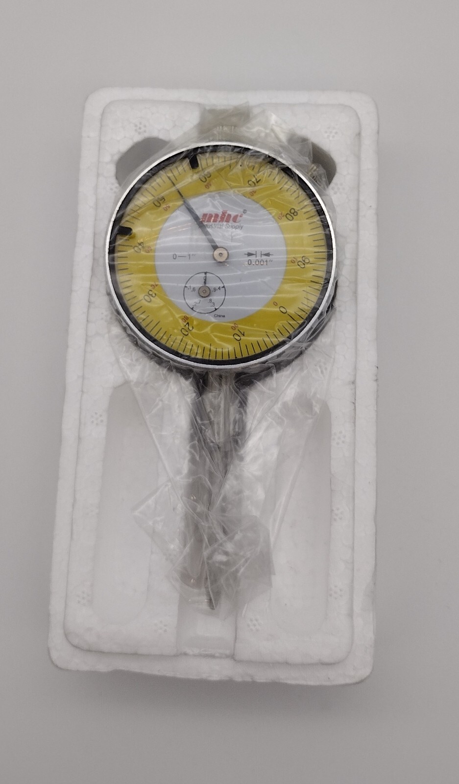 MHC Dial Drop Indicator 1" Range, 0-100 Dial Reading, 2.28" dia. #6605 ...