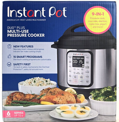 Instant Pot Duo Plus 60 V3 6QT 9 In 1 Multi-Use Pressure Cooker ...