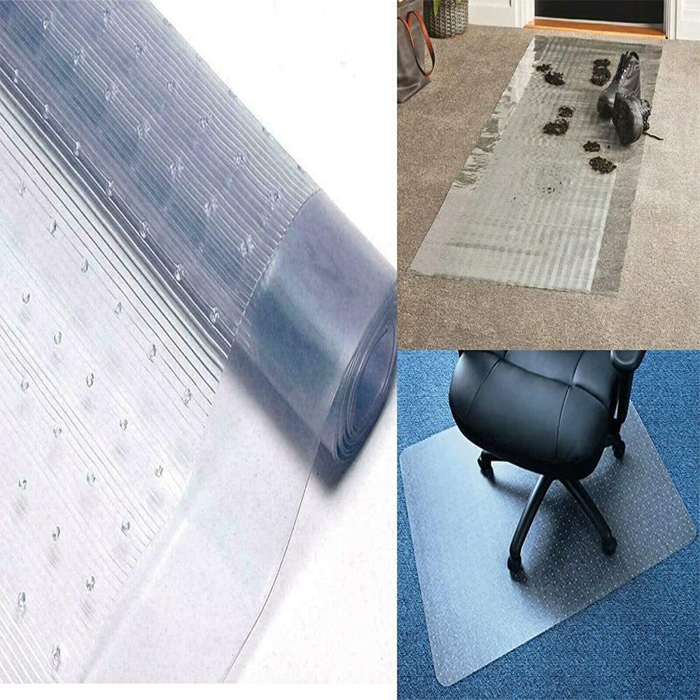 CLEAR VINYL PLASTIC CARPET PROTECTOR HEAVY DUTY FLOOR MAT HOME HALLWAY ...