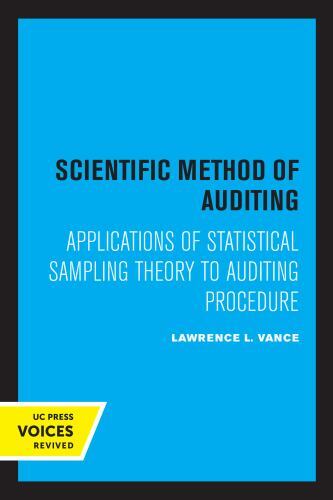 Scientific Method For Auditing - Applications Of Statistical Sampling ...