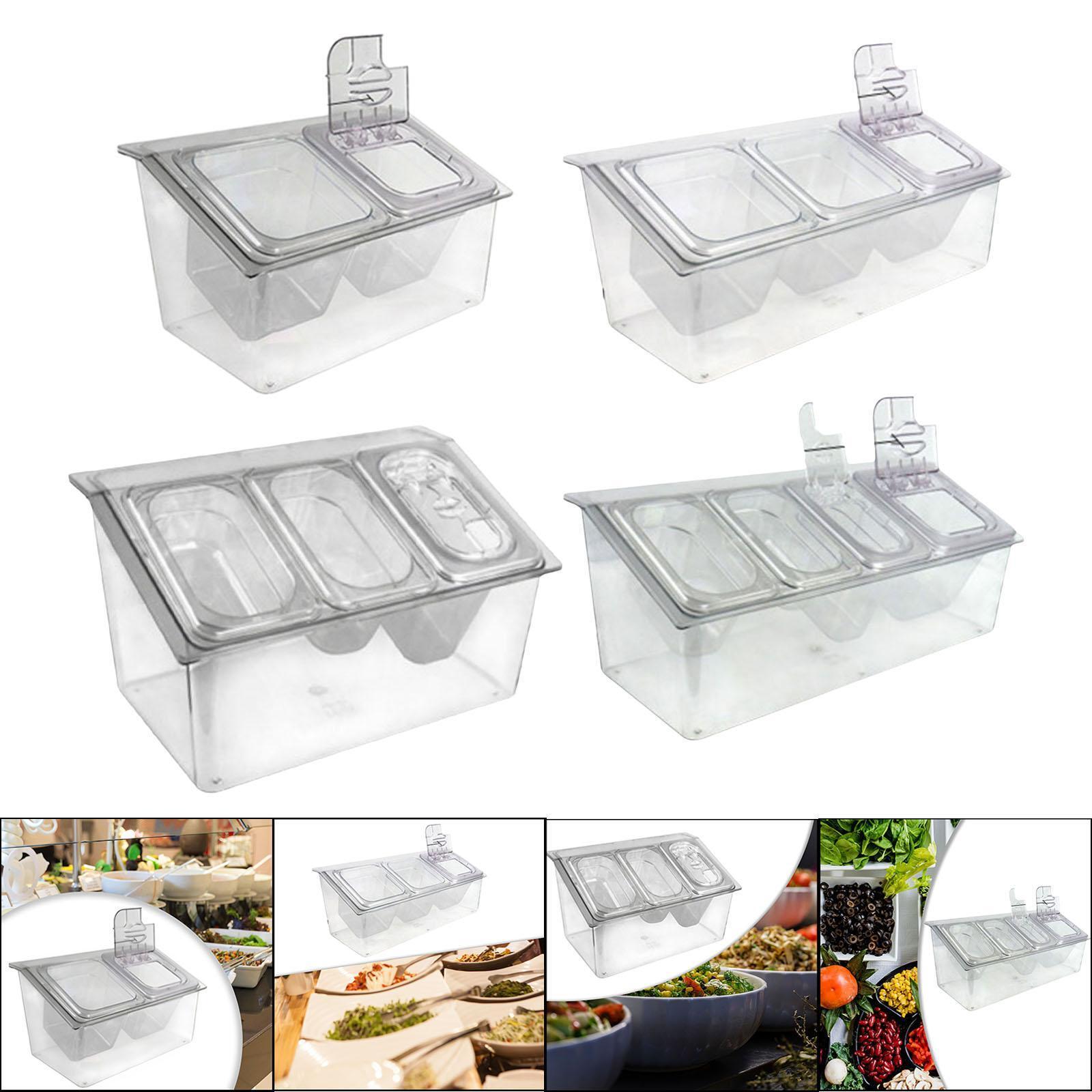 Chilled Condiment Server Salad Ice Chilled Serving Tray Salad Bar ...