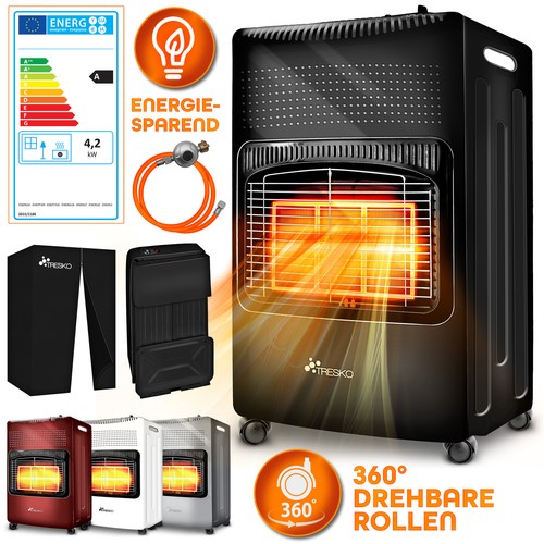 TRESKO® 4200W Gasheizer Infrarot Gasheizofen Gasheizstrahler Heizgerät ...