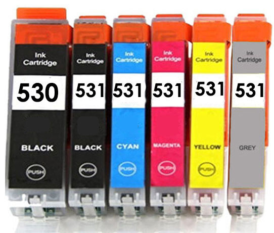 PGI530 CLI531 Ink Cartridges Multipack 6 Set For CANON Pixma TS8750 Non ...