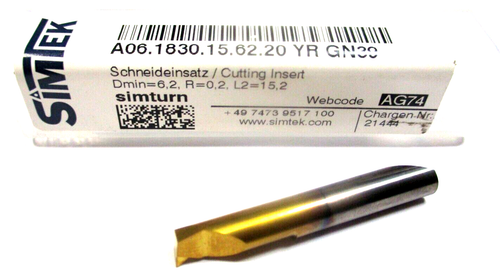 SIMTEK VHM Bohrstange A06.1830.15.62.20 YR GN39 Neu Schneideinsatz ...