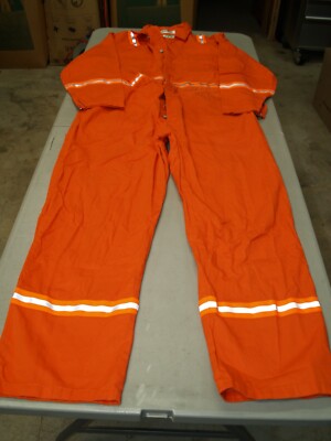 COVERALLS HIGH VISIBILITY/REFLECTIVE ORANGE SZ 48 LONG- XLL | eBay