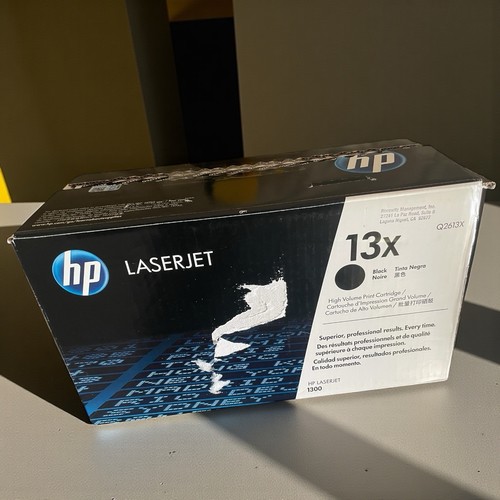 HP Q2613X 13X Black Toner Cartridge for HP LaserJet 1300 New Open Box ...