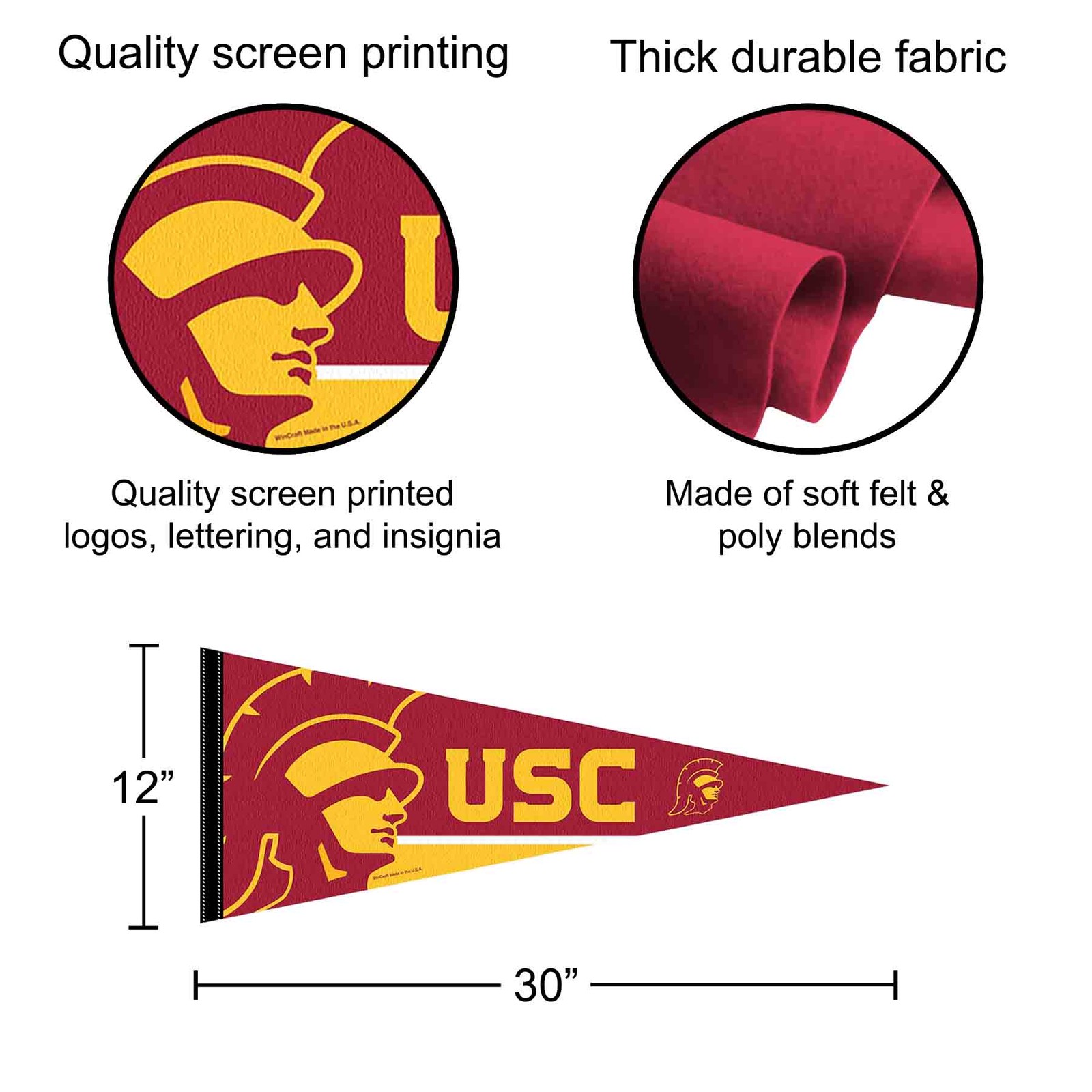 USC Trojans 12x30 Felt Pennant | eBay