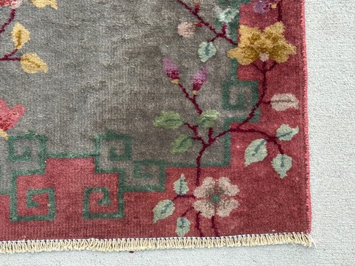 Cir 1920's ANTIQUE ART DECO CHINESE WALTER NICHOLS RUG 2x2.11 | eBay