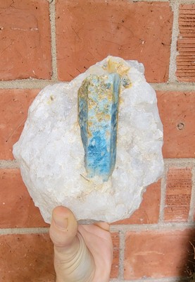 SUPERB OLD Aquamarine (Beryl) Crystal in Quartz - Rare Minerals | eBay