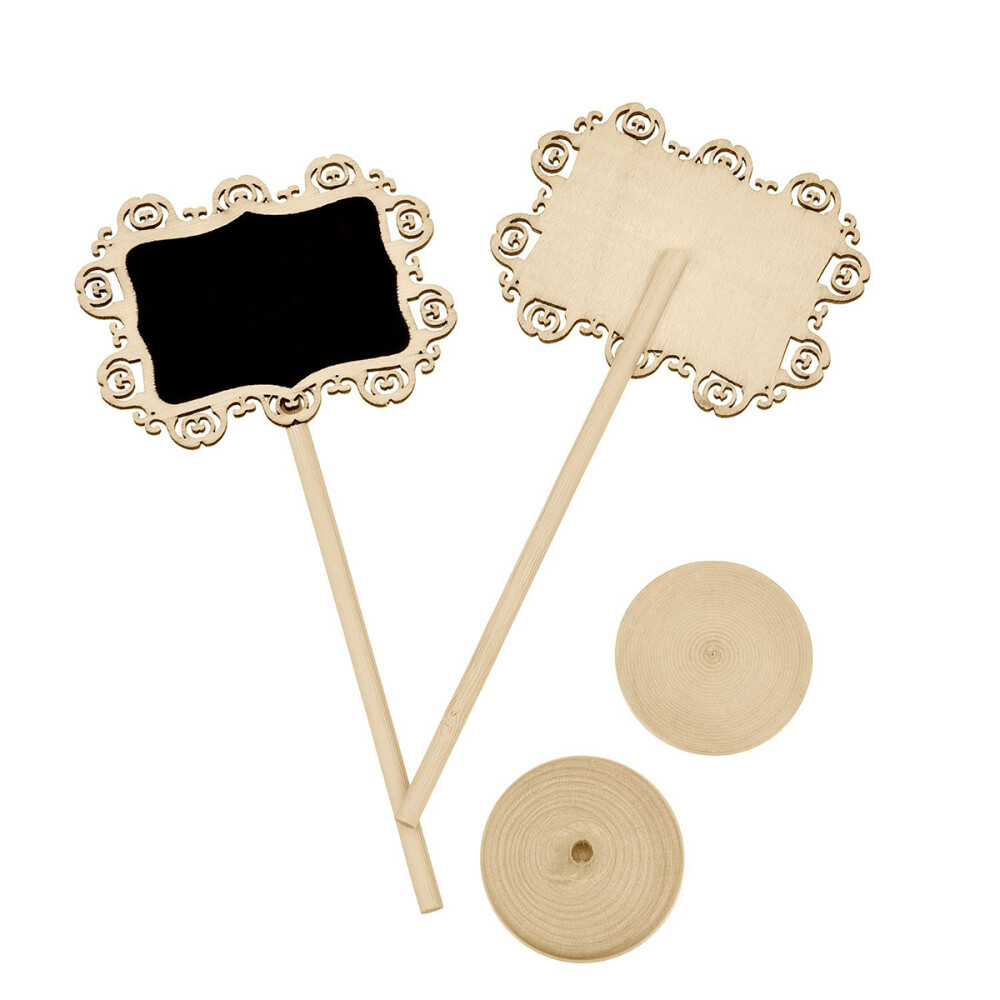 10 Pcs Mini Blackboard Easel Chalkboard Decorative Table Hollow Out | eBay