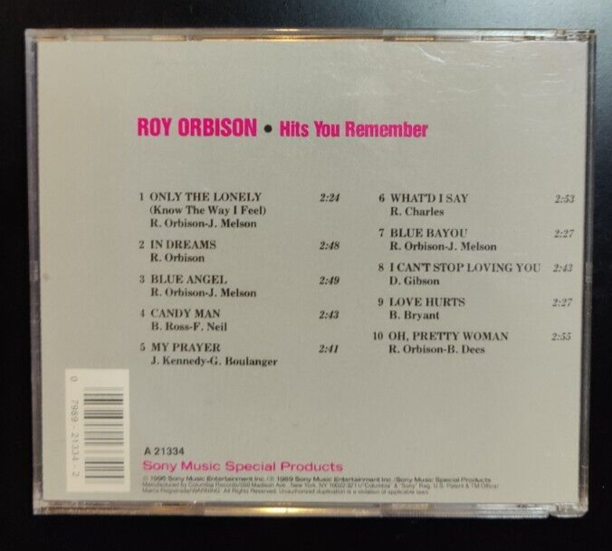 Hits You Remember by Roy Orbison (CD, 1995) | eBay