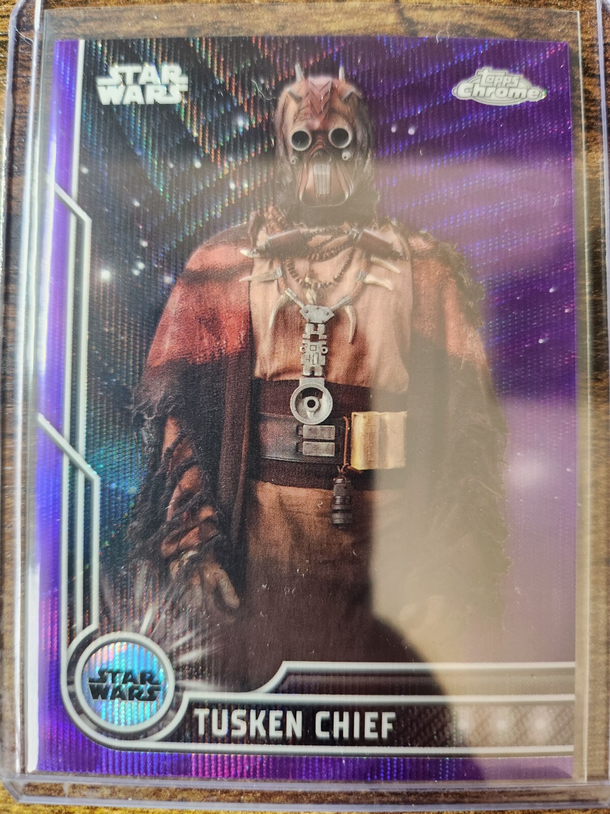 2023 Topps Chrome Star Wars Tusken Chief Purple Wave Refractor #94 | eBay