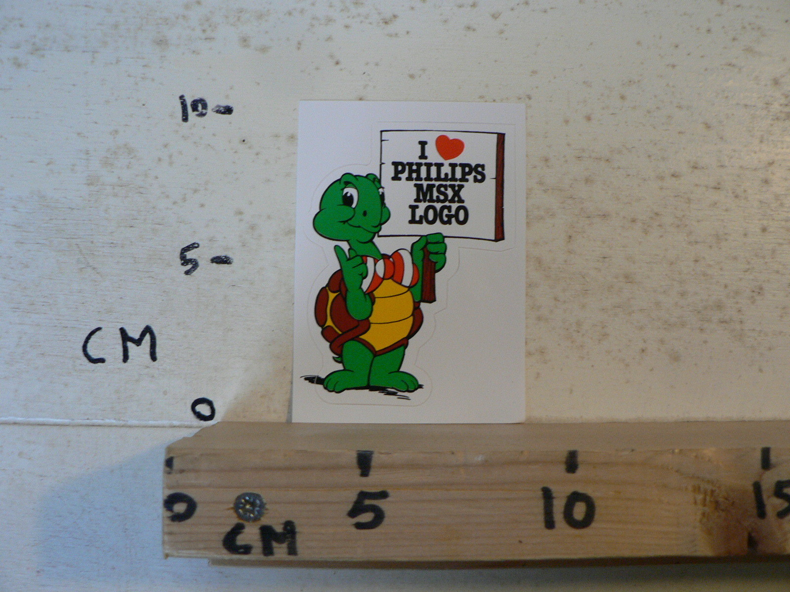 STICKER,DECAL PHILIPS I LOVE PHILIPS MSX LOGO SCHILDPAD TURTLE | eBay