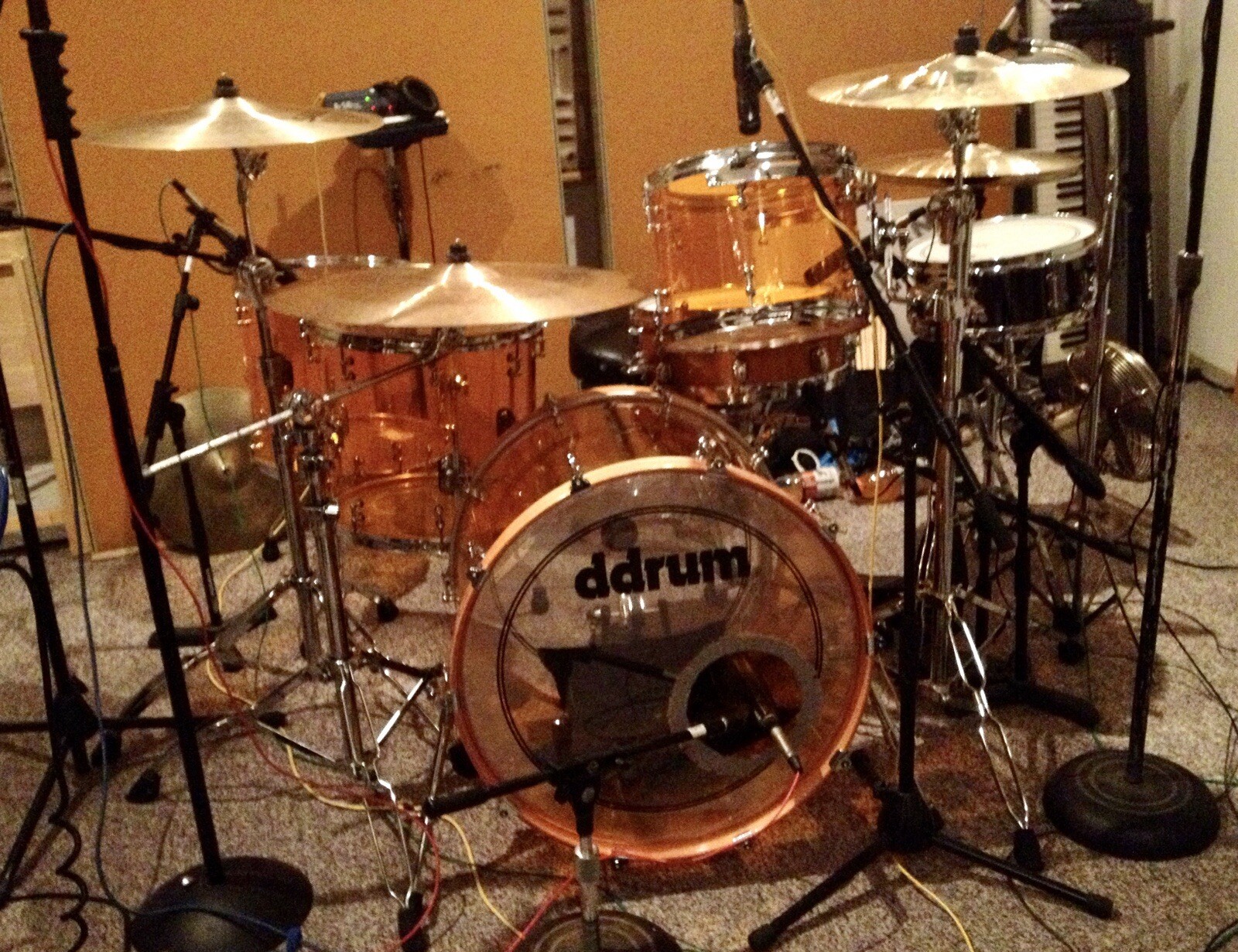 DDRUM Diode 5-Piece “Bonham” Style Acrylic Drum Kit (Amber) | eBay