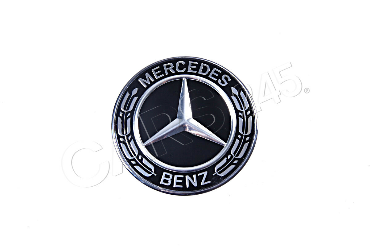 Genuine Hood Badge Emblem Black Front MERCEDES A205 C205 C238 S205 ...