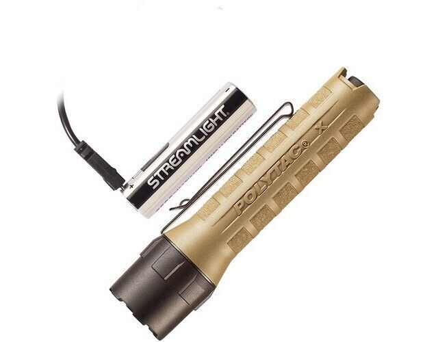 Streamlight PolyTac X USB 1 x 18650 or 2 x CR123A Flashlight 88615 for ...