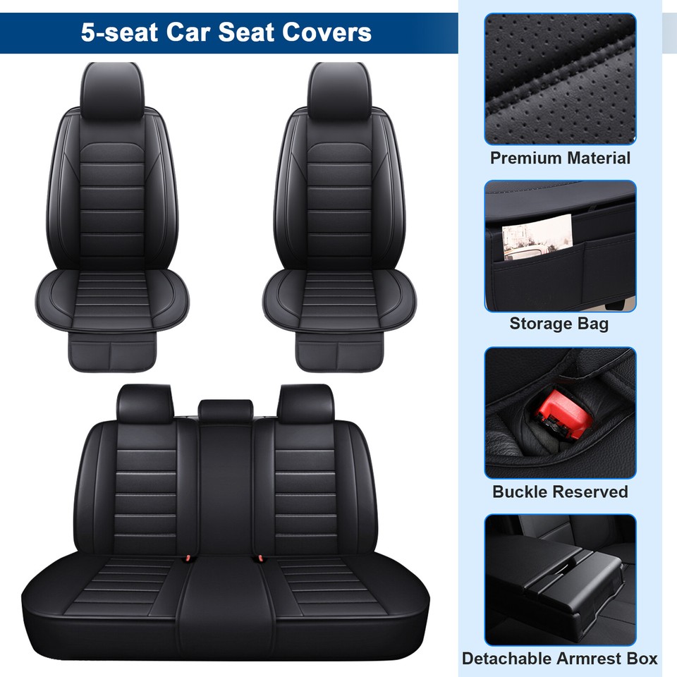 For Subaru Forester Outback Car Seat Cover PU Leather Protector w ...