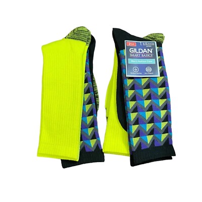 Gildan Smart Basics Mens 6-12 Fashion Crew Socks 4 Pair | eBay