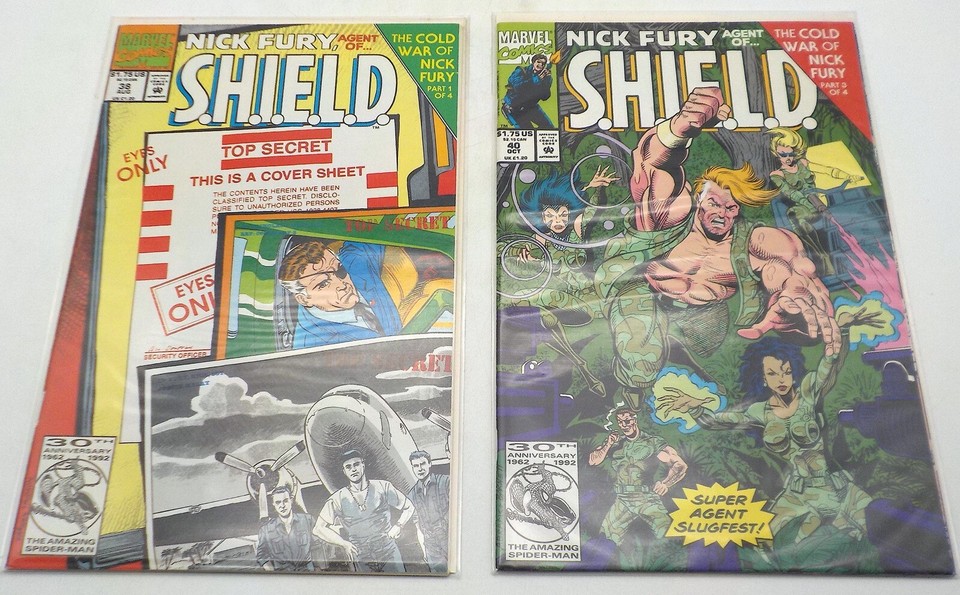 Nick Fury Agent of S.H.I.E.L.D. Marvel lot of 17 Issues Inc. #1 | eBay